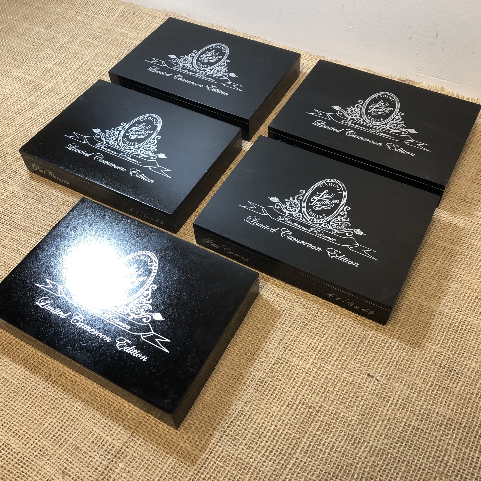 Lot of 5 Perdomo Cameroon Empty Wooden Cigar Boxes 7.5x5.5x1.25 #36 | eBay