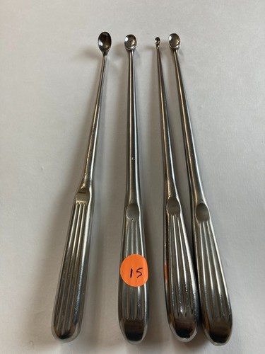 Lot Of 4 Lempert Bone Mastoid Curette Size 15 Orthopedic Instrument | eBay