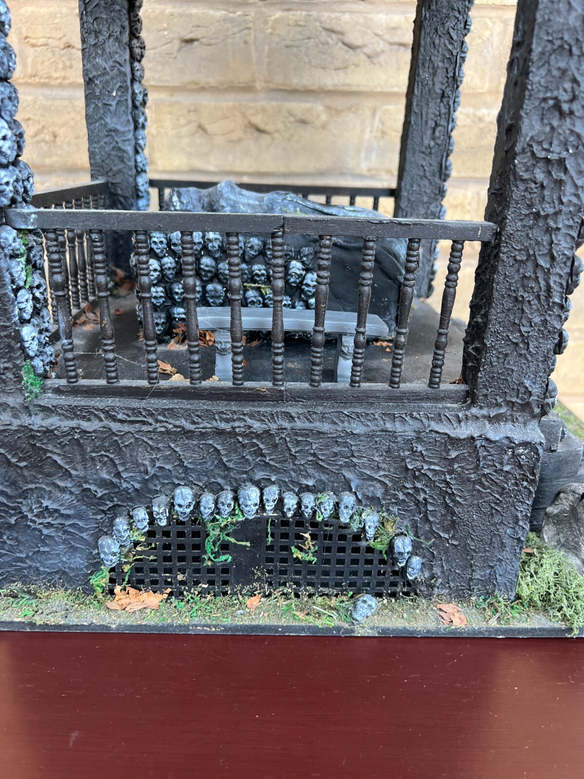 OOAK 1/12 Dolls House Miniature Gothic Crypt Mausoleum Catacombs ...