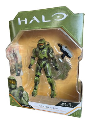 Halo Infinite Master Chief Commando Rifle Grappleshot Figure Base 4 ...