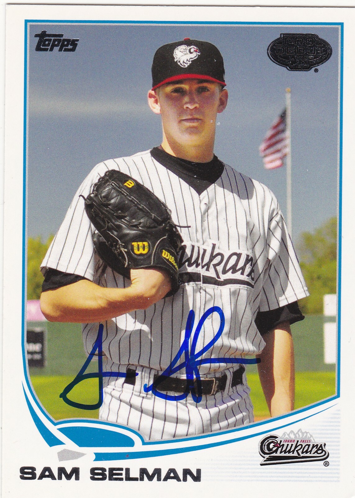 SAM SELMAN IDAHO FALLS CHUKAS SIGNED CARD SAN FRANCISCO GIANT LOS ...