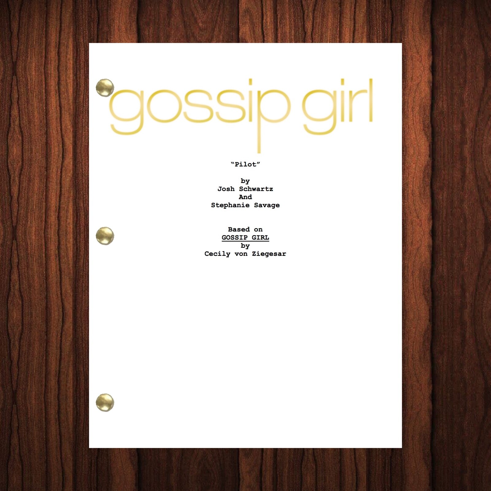 Gossip Girl TV Show Script Pilot Episode Full Script | eBay