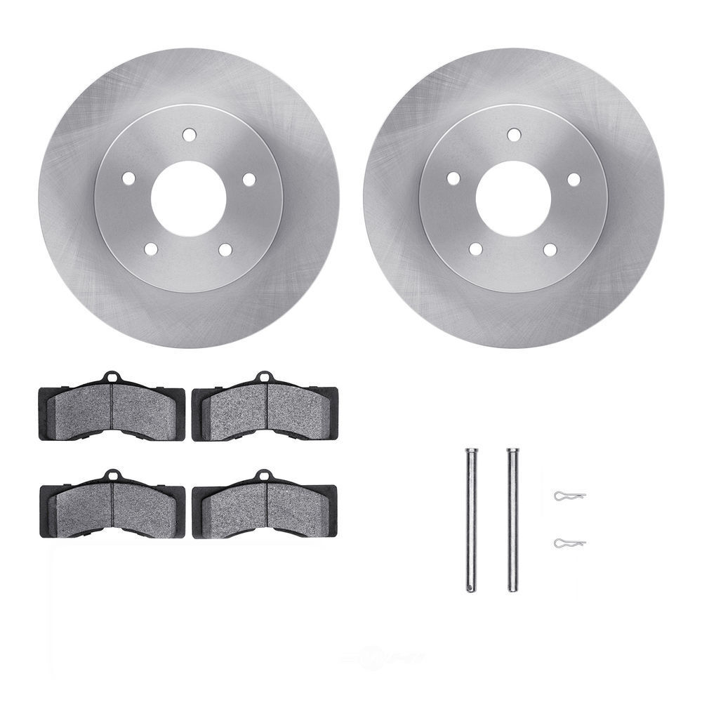 Disc Brake Kit-Rotors with 3000 Series Ceramic Brake Pads includes ...