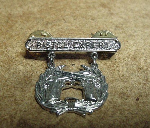USMC Marine Corps Pistol Expert Qualification Badge | eBay