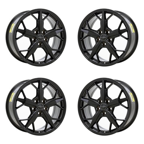 19" CHEVROLET CORVETTE C8 GLOSS BLACK EXCHANGE WHEELS RIMS FACTORY OEM ...