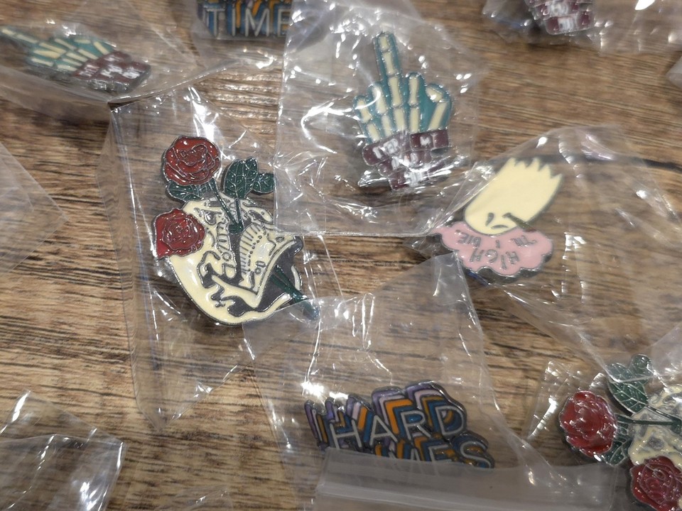 Funny Halloween Pins Lot - Ghost Skeleton Boooobs Hard Times High Til I ...