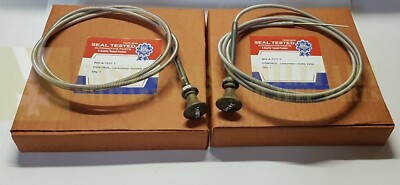 WILLYS MB FORD GPW JEEP CHOKE & THROTTLE CABLES OLIVE GREEN RAISED ...