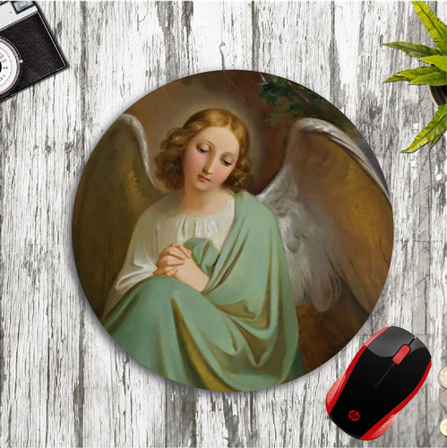GUARDIAN ANGEL ART D2 CUSTOM NEOPRENE MOUSE PAD DESK MAT SCHOOL OFFICE ...