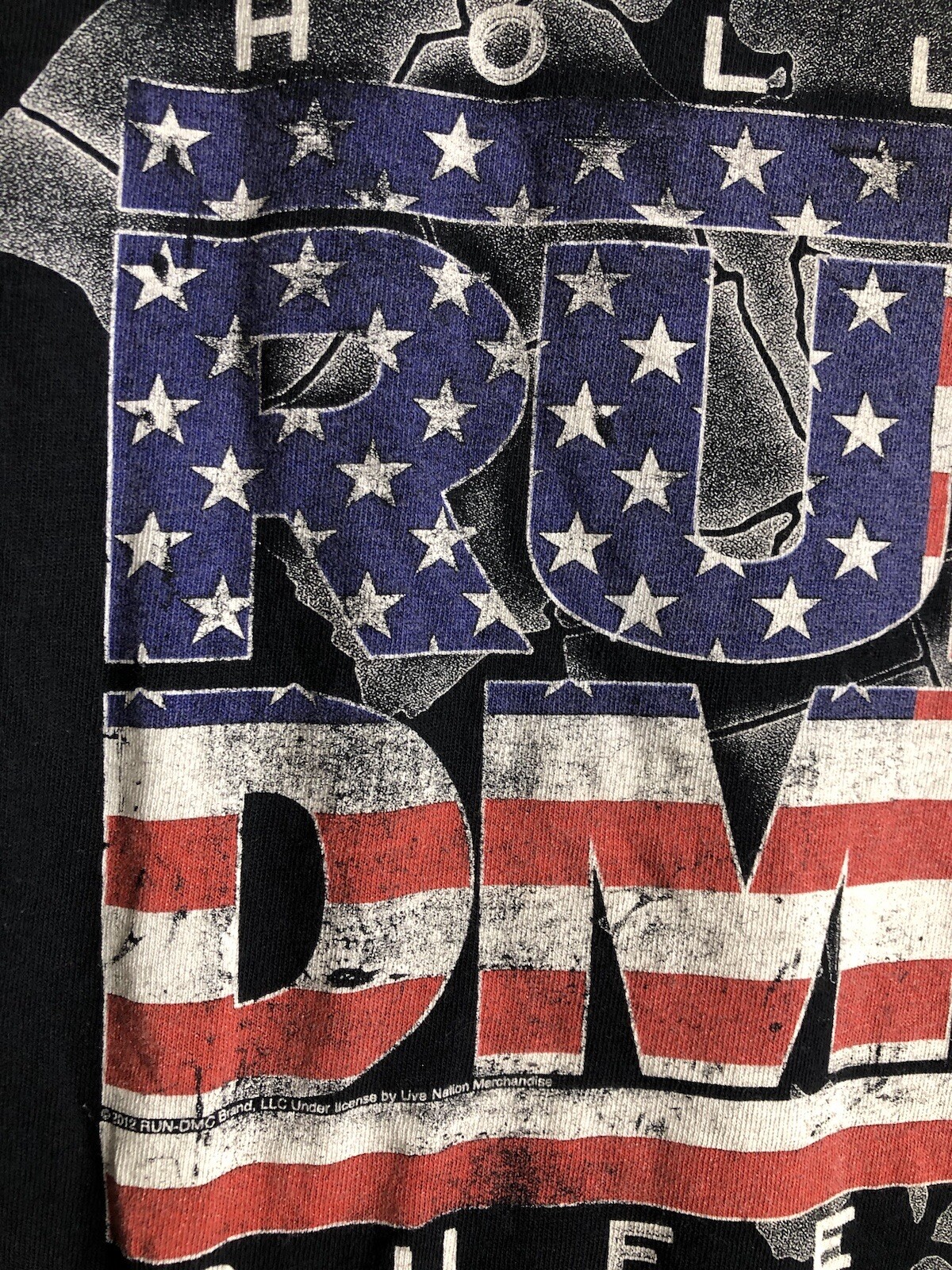 Run DMC Hollis Queens NY American Flag Anvil Graphic … - Gem