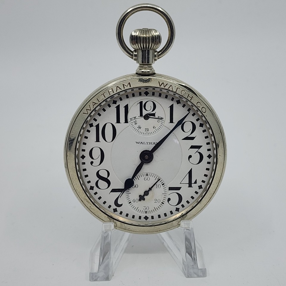 Rare Waltham Vanguard Railroad 23J Wind Indicator 16s Display Case VG ...