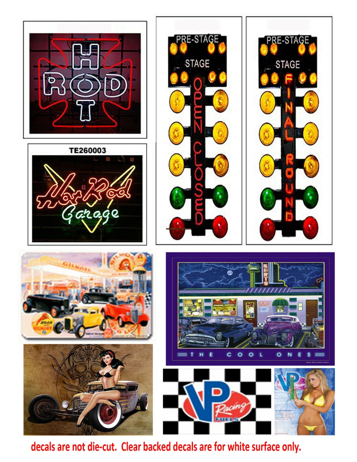 1:18 DRAG RACING GARAGE DECALS FOR DIE-CAST AND MODEL CARS DIORAMAS | eBay