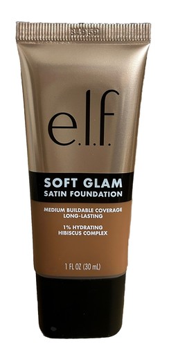 ELF Soft Glam Satin Foundation Medium Coverage 50 - Deep Warm 1 fl.oz E ...