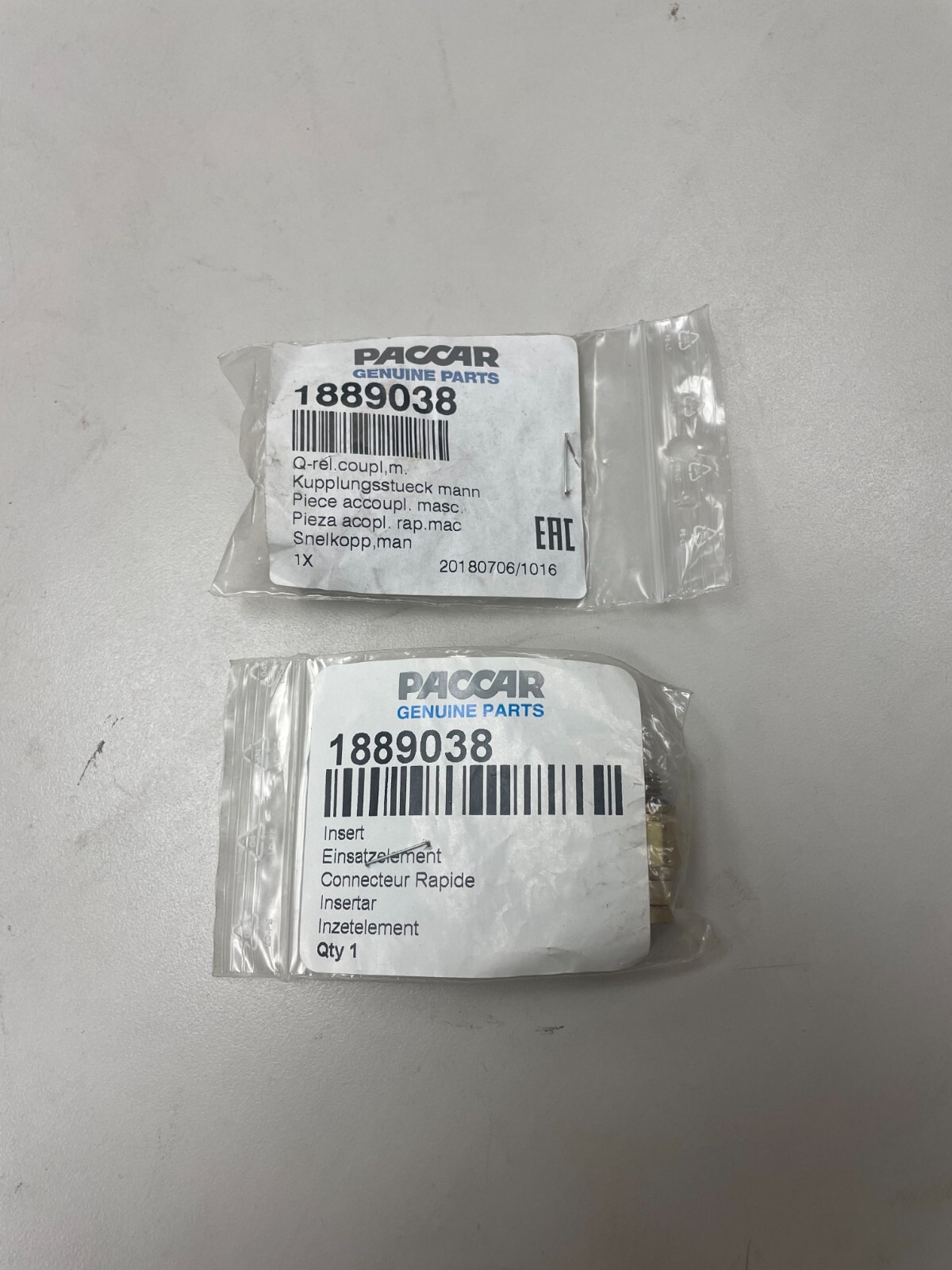 GENUINE PACCAR QUICK RELEASE COUPLING 1889038 (INDIVIDUAL) | eBay