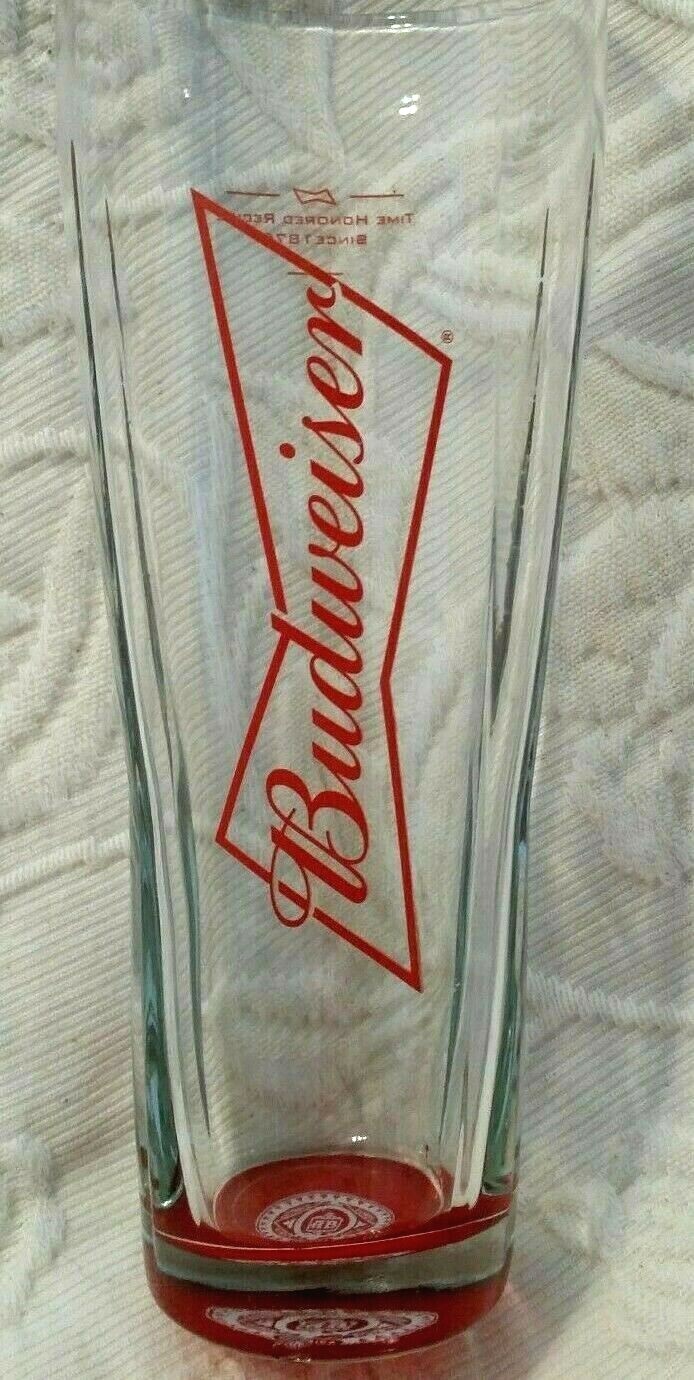 Budweiser 16oz Tall Beer glass Time Honored Recipe Since 1876 ...