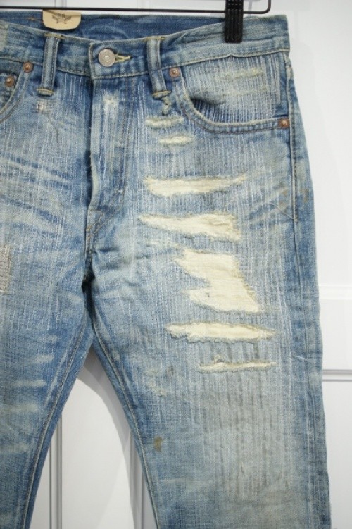 POLO RALPH LAUREN DOUBLE RL RRL BOYFIT BOY FIT DISTRESSED DENIM JEANS ...