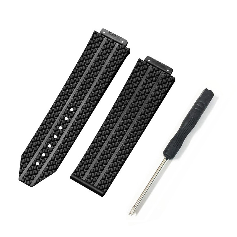 24mm Silicone Rubber Watch Band Wrist Straps Replacement for Hublot Big ...