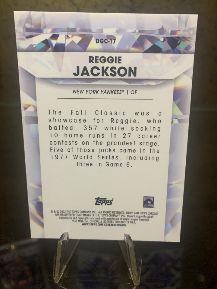 2022 Reggie Jackson Topps Chrome Diamond Greats Refractor #DGC17 ...