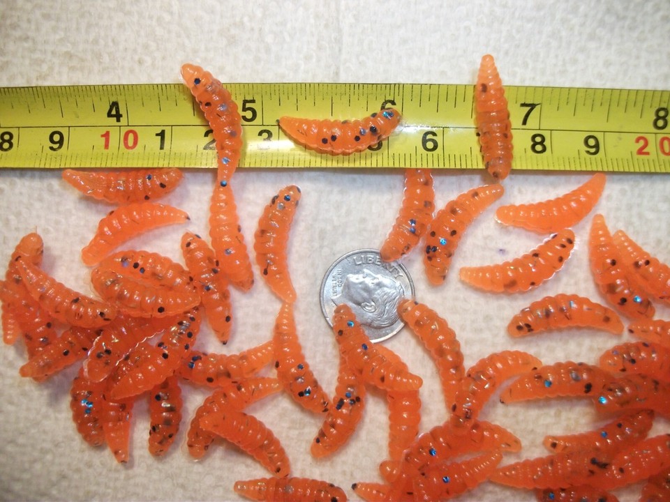 125-7/8" crappie panfish-scent-grubs-wax worms-jigs-maggots-spikes-soft ...