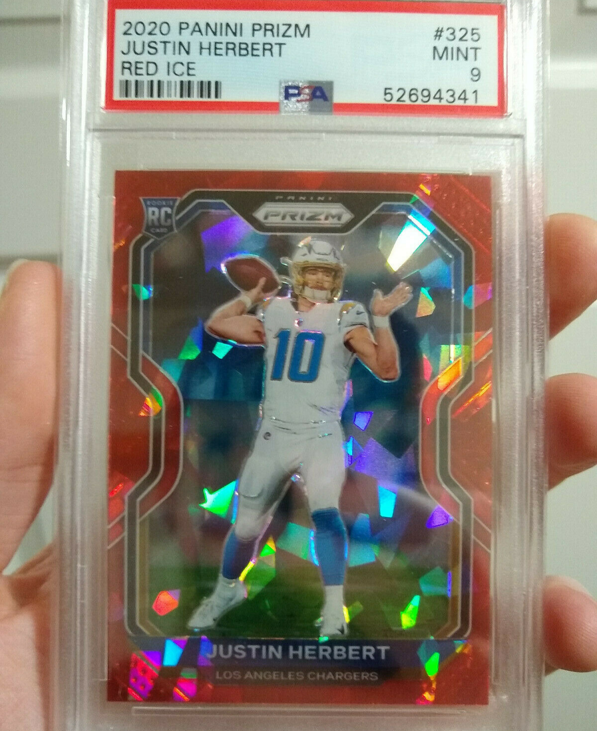 2020 Panini Prizm - Rookie Red Prizm #325 Justin Herbert (RC) for sale ...