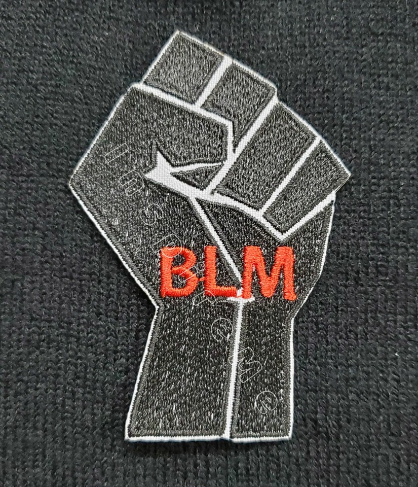 Black Power Fist BLM Embroidered Sew/Iron On Patch Black Lives Matter ...