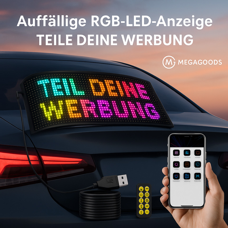 Led-Matrix Display Car App-Gesteuert Flexible Programmable De | eBay ...