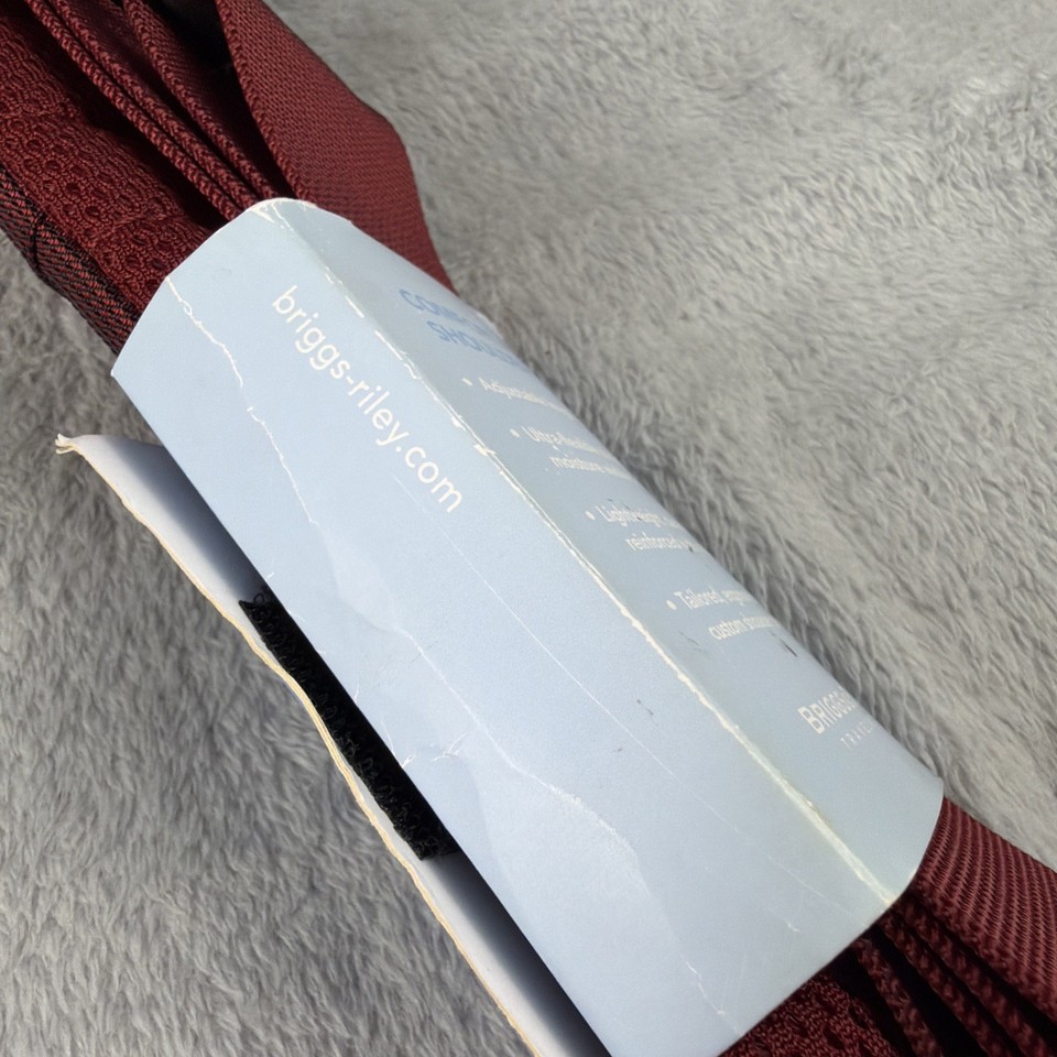 Briggs & Riley Transcend Red Adjustable Nonslip Comfort Flex Shoulder Strap | eBay