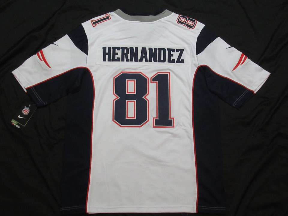 Aaron Hernandez #81 New England Patriots Men's Game Jersey White | eBay