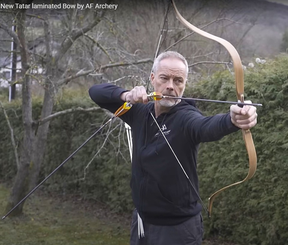 AF Archery Tatar Horse Bow 54" 20-55lbs Traditional Recurve Bow for ...