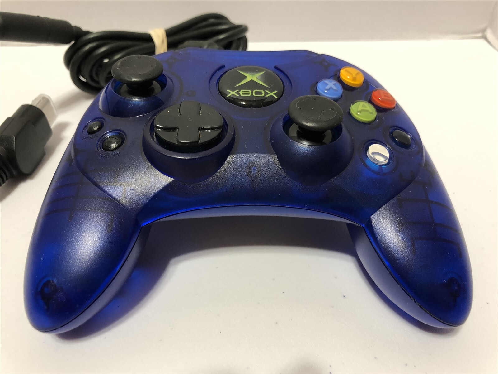 Original Microsoft Xbox Controller S Wired (Blue) Official - VG ...