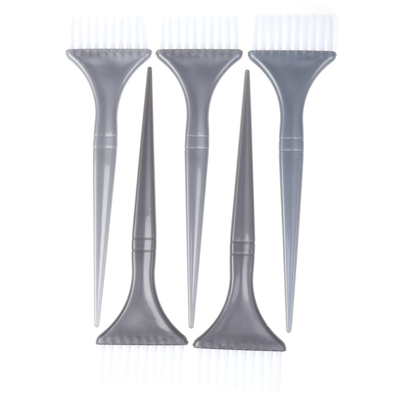 5 Pack Hair Dye Coloring Brushes Hair Coloring Dyeing Kit Handle Salon ...