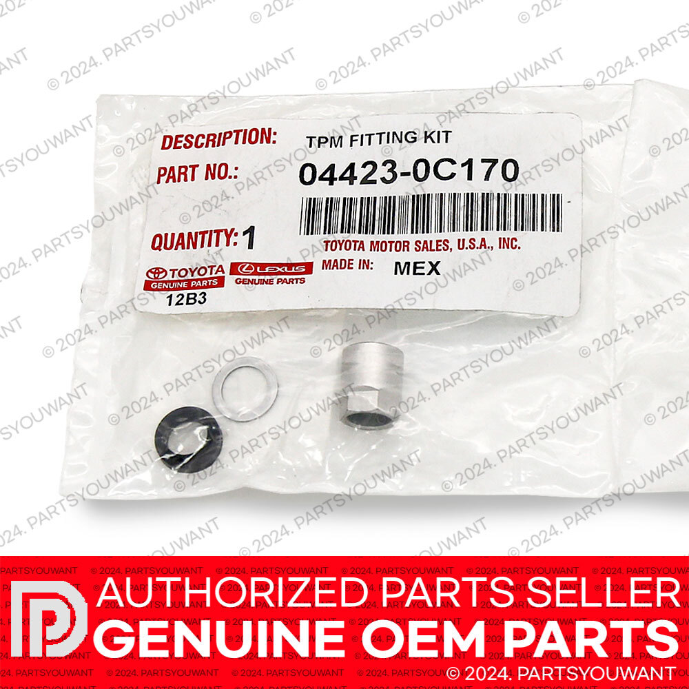 GENUINE Toyota OEM TPMS Tire Pressure Monitor Fitting Valve Kit 04423 ...