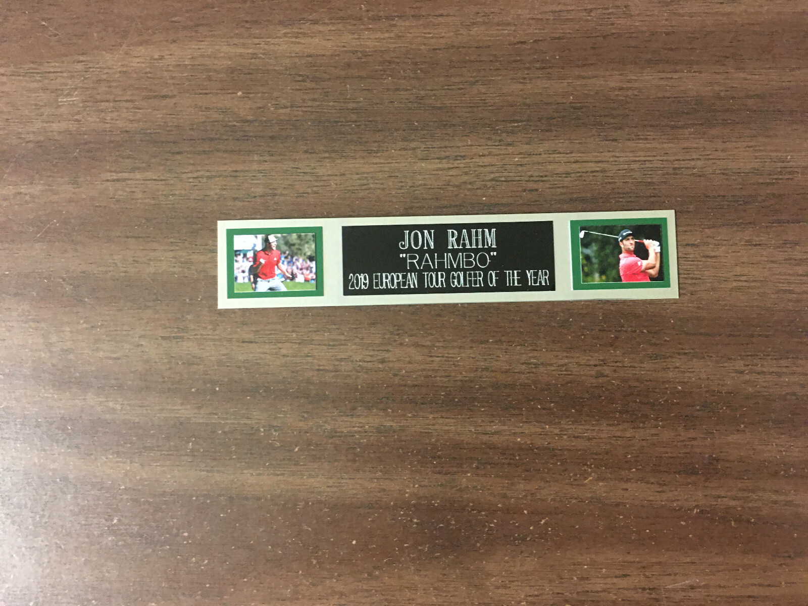 JON RAHM (GOLF) NAMEPLATE FOR AUTOGRAPHED BALL DISPLAY/FLAG/PHOTO | eBay