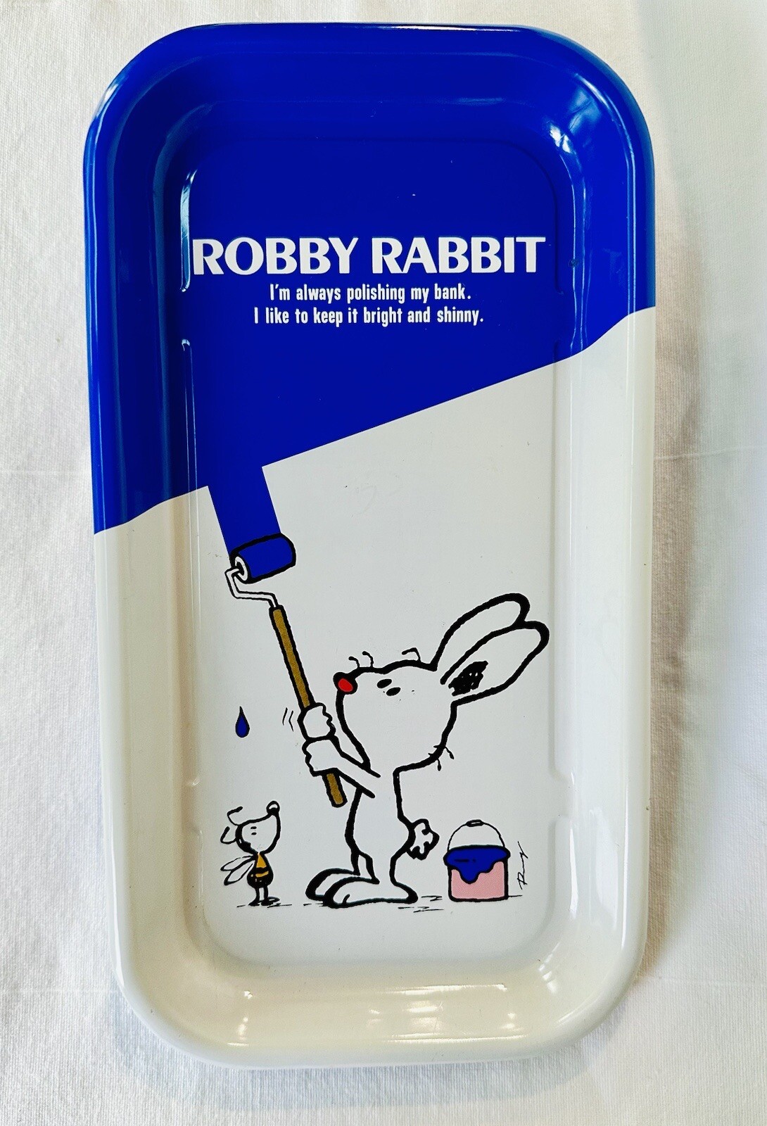 Vintage Sanrio 1976 Robby Rabbit Trinket Tray Made in Japan RARE 9.5 X ...
