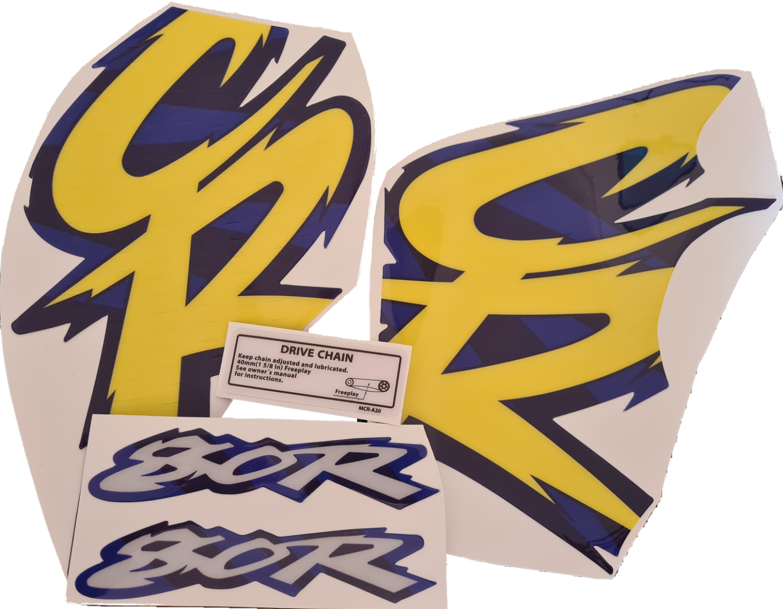 1994 Honda CR80R CR80 Graphics Decals | Black | Vinyl Thick Glossy ...