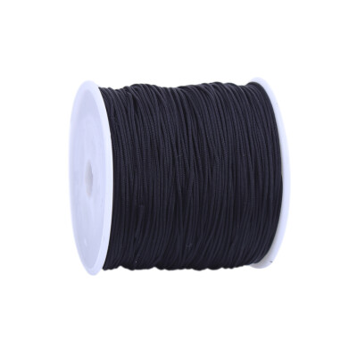 15m BLACK POLYAMIDE NYLON VERY STRONG BEADING CORD/THREAD 1mm (non ...