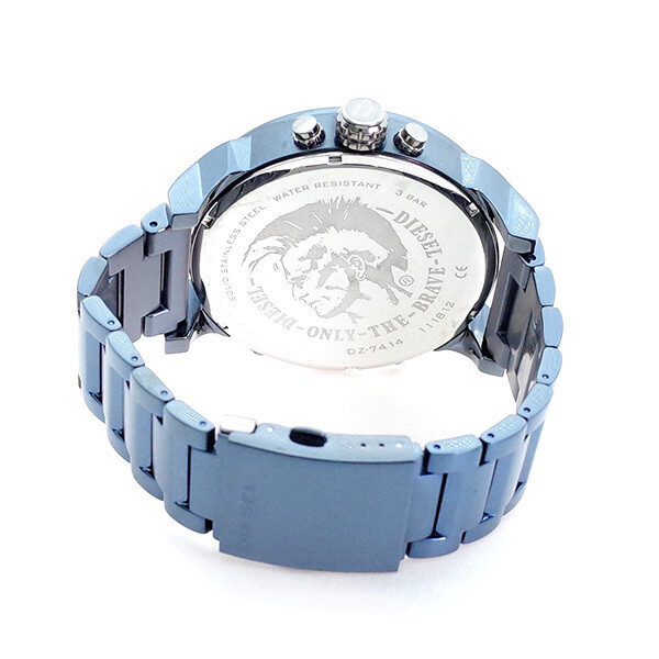 US NEW Diesel DZ7414 Men's MR DADDY 2.0 Black Stainless Steel Strap ...