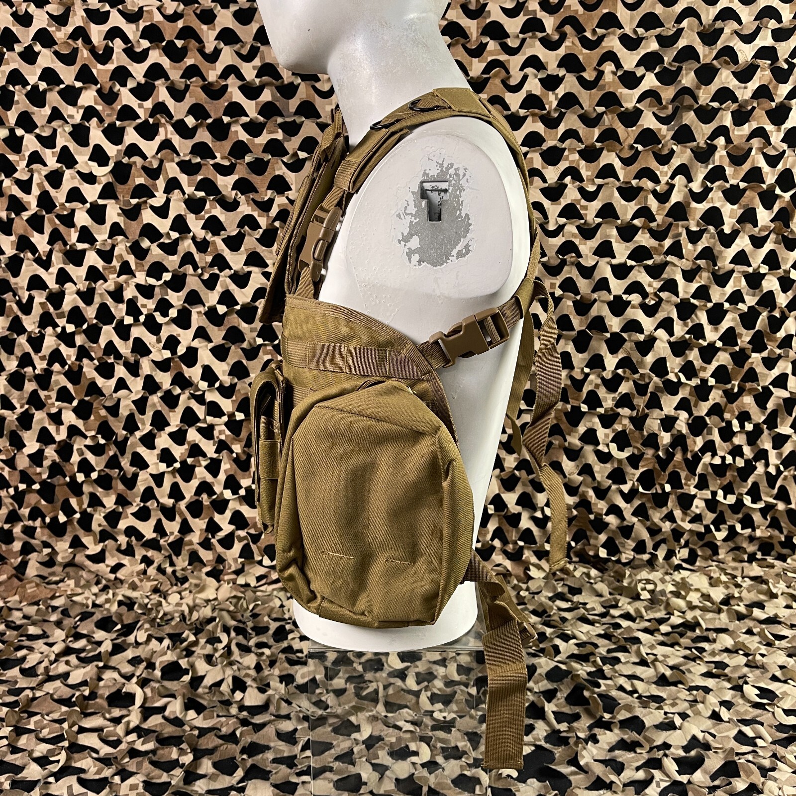 New Defcon Gear 600 Denier Commando Airsoft Chest Rig Vest - FDE | eBay