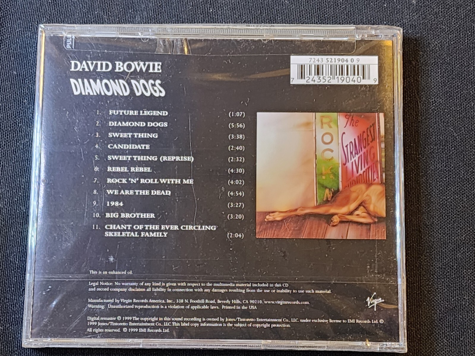 Diamond Dogs [Remaster] by David Bowie (CD, Sep-1999, Virgin) for sale ...