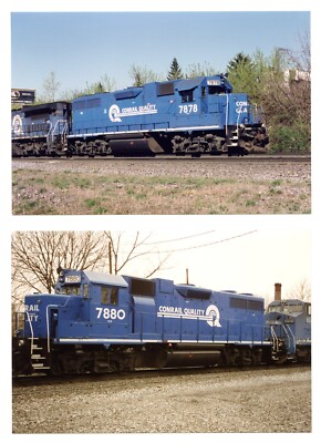 Lot of 5 Conrail Locomotive ORIGINAL 4 x 6 Color Photo Prints | eBay