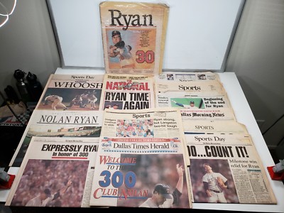 13 Newspapers of Nolan Ryan, Baseball legend, Hall Of Fame, Greatest ...