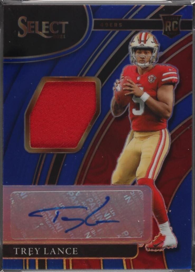 2021 Panini Select - Rookie Signature Memorabilia Trey Lance #RSM-TRL ...