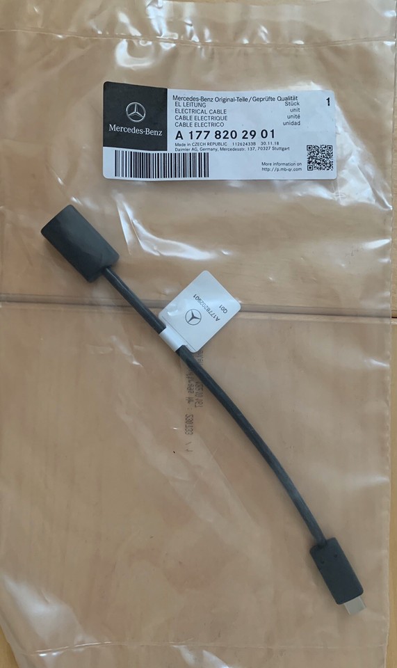 A1778202901 Genuine OEM Mercedes Benz Media Interface adapter cable USB ...