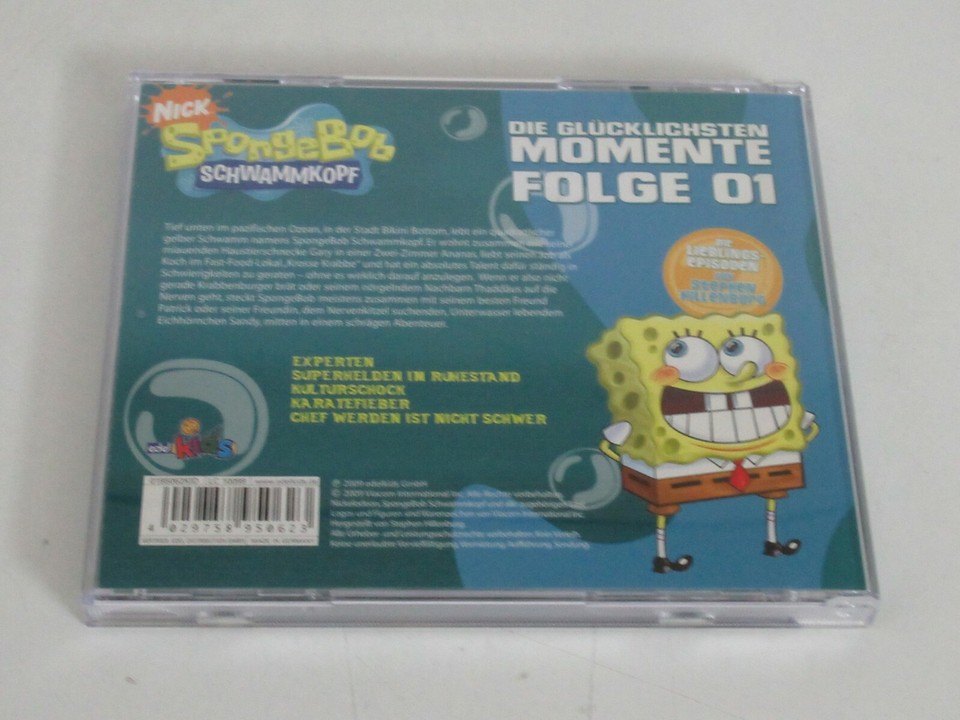 Spongebob Squarepants - The Happiest Moments Episode 1, Audio Drama CD ...