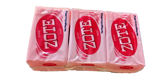 PINK ZOTE SOAP 400 g/ 14.1 Oz 1-BAR For Laundry Soap Washing Clothes ...
