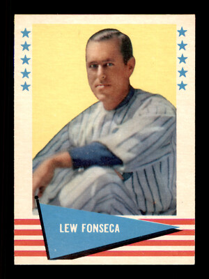 1961 Fleer Baseball Greats - #27 Lew Fonseca- Crease Free | eBay