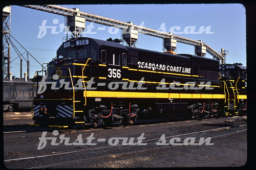 F Original Slide - SCL Seaboard 356 GE U18B BRAND NEW Cleveland OH 1974 ...