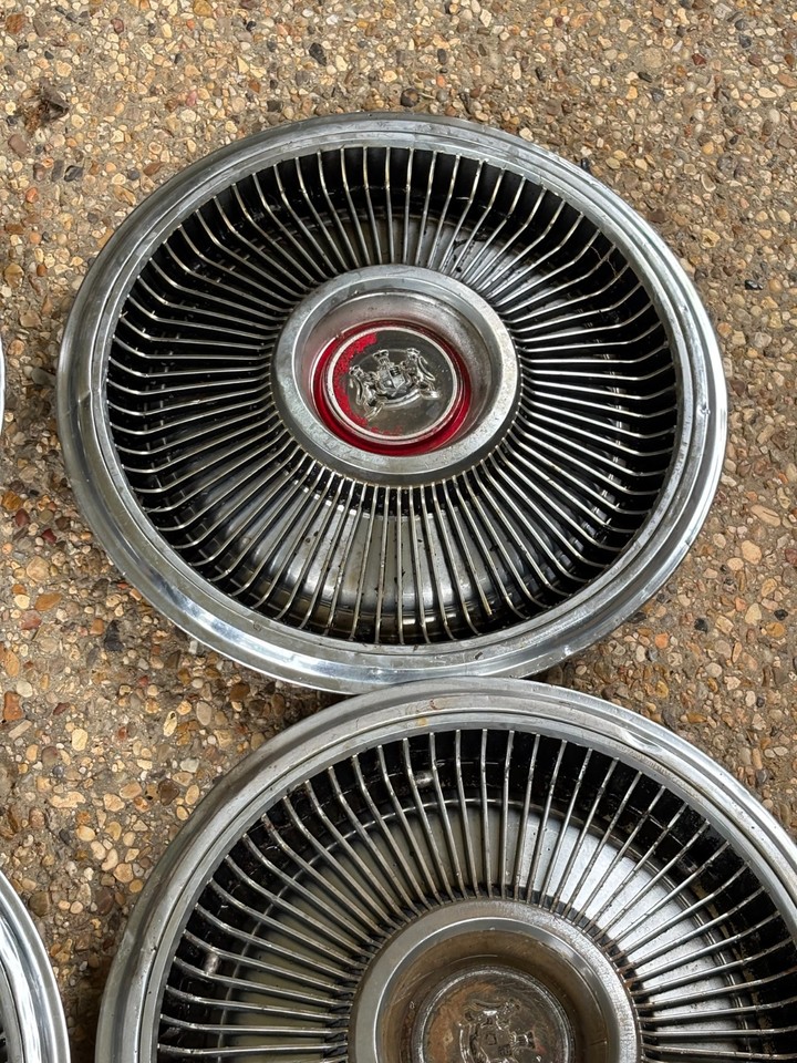 Mercury OEM Vintage 70's Turbine Style 15" Hubcaps Marquis, Marauder | eBay
