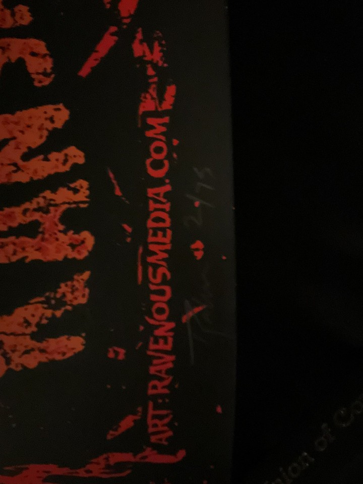 Danzig Blackest of the Black Oct. 31 2008 Signed Poster Misfits Samhain ...