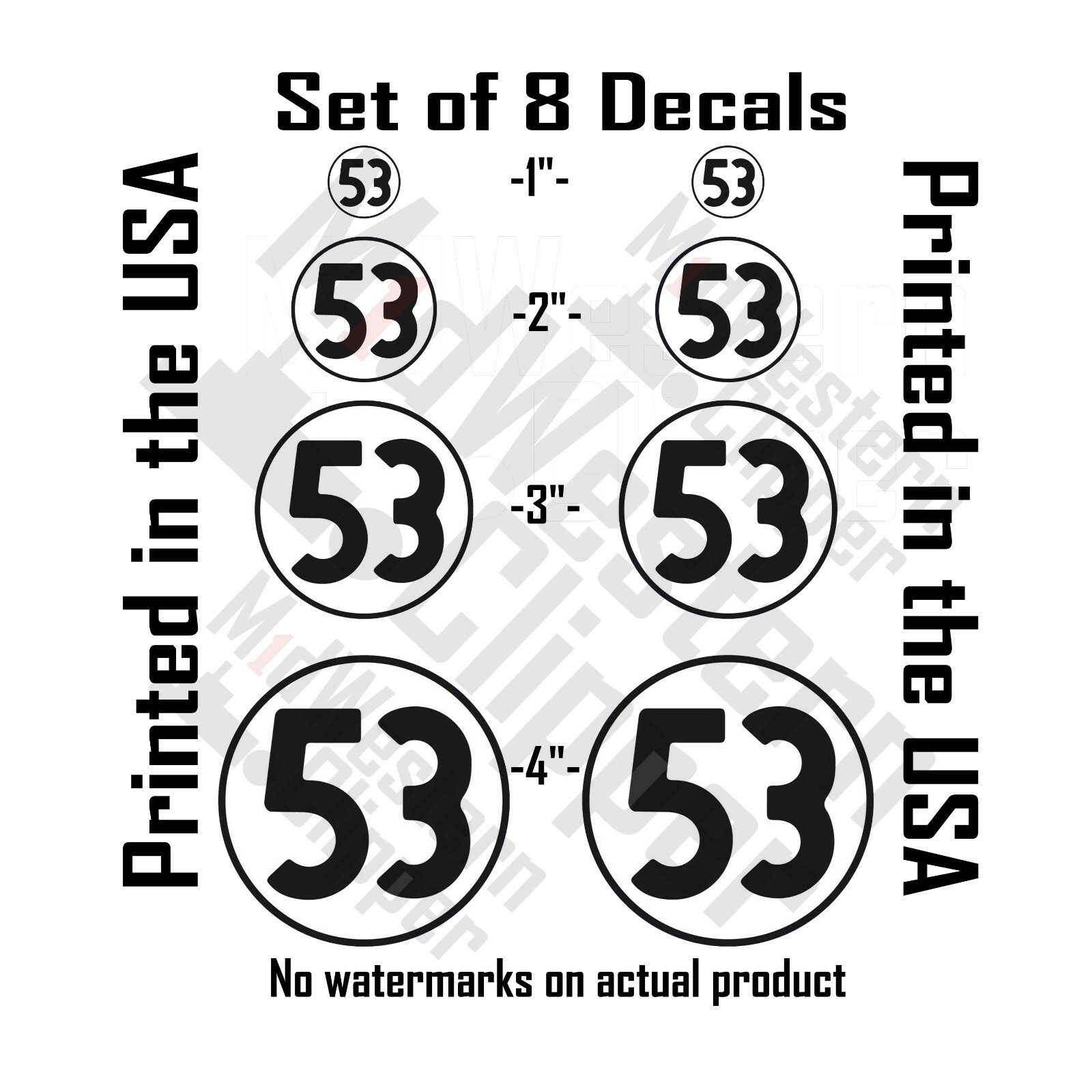 Herbie The Love Bug Decals