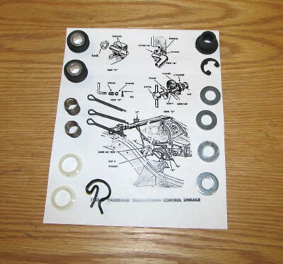 1955 1956 1957 CHEVY SHIFT LINKAGE BUSHING and HARDWARE KIT STANDARD ...